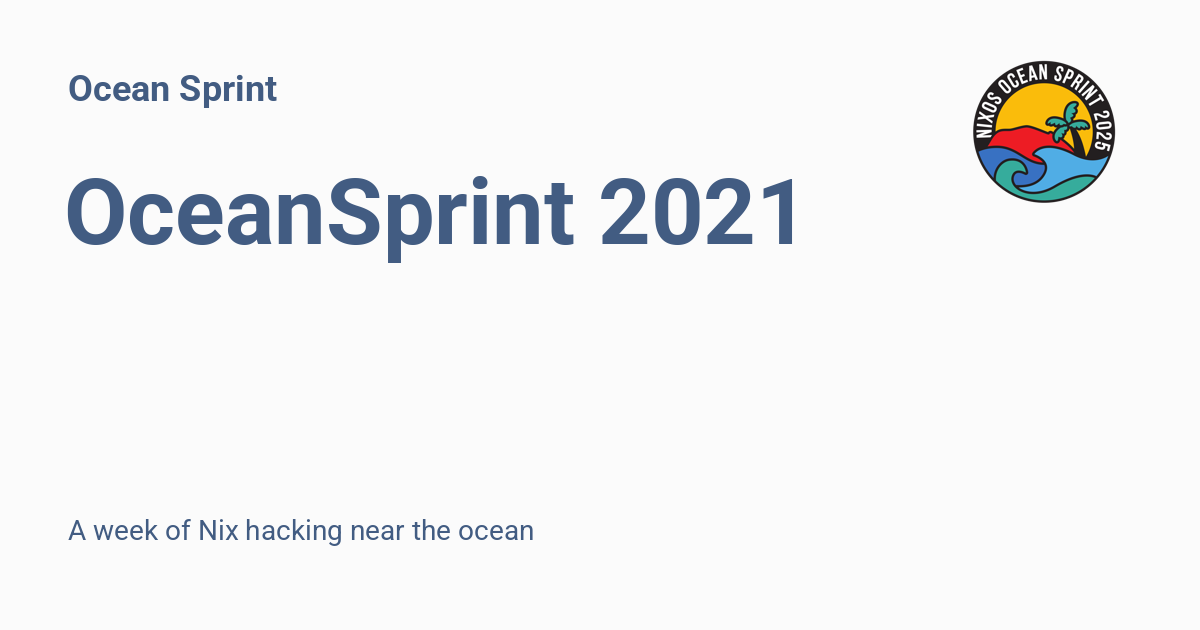 OceanSprint 2021 - Ocean Sprint